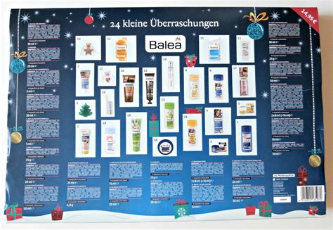 Adventní Kalendář Balea Povídání Nejen O Kosmetice