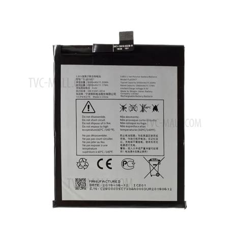 Wholesale Assembly 3 85v 2900mah 11 17wh Battery Replacement Without Logo For Alcatel A30