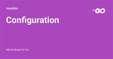 Configuration Mockio