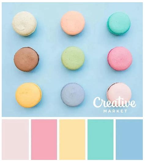 马卡龙色卡4 花瓣网