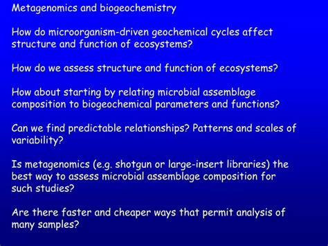 Ppt Exploring Microbial Influence On Ecosystems Using Metagenomics Powerpoint Presentation