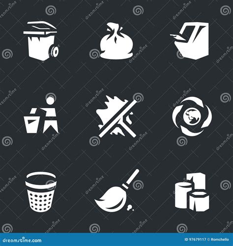 Vector Set Of Ecology Icons Stock Vector Illustration Of Ecological