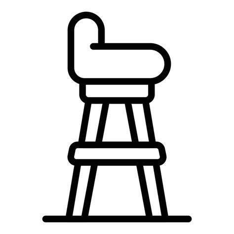 Vecteur De Contour Dicône De Tabouret De Bar Chaise Moderne 15218433