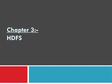 Hadoop Distributed File System Hdfs Hdfs Concept Ppt