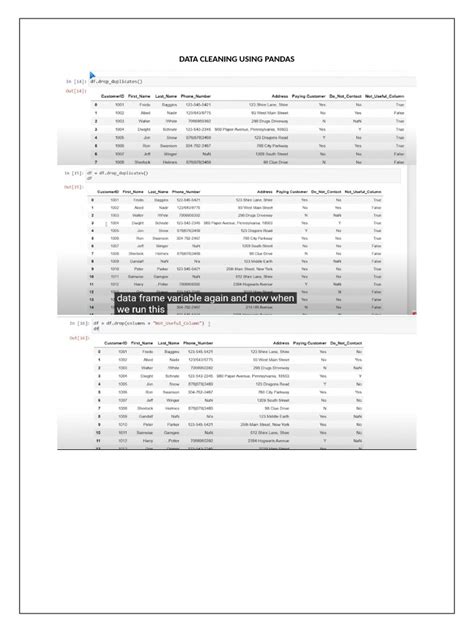 Data Cleaning Using Pandas Pdf