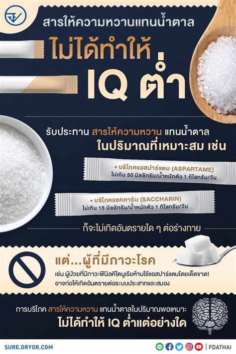 สารให้ความหวาน อ๋อ มันเป็นอย่างนี้นี่เอง By อาจารย์เจษฎ์
