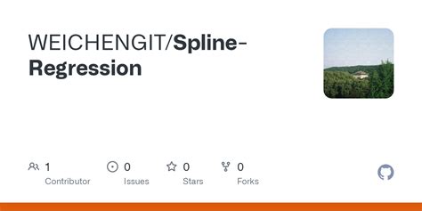Github Weichengitspline Regression