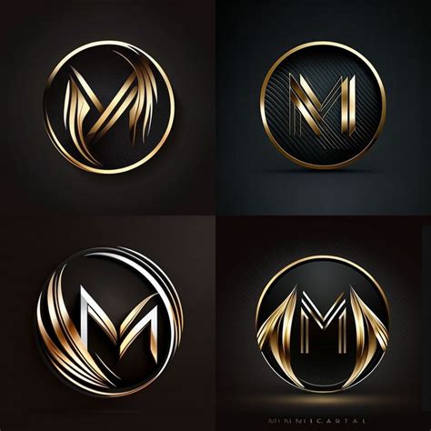 Round Logo Luxury Minimal Modern Black Gold And White Logo With Morphic