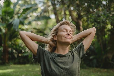 Blonde Woman In Her Thirties Premium Ai Generated Image