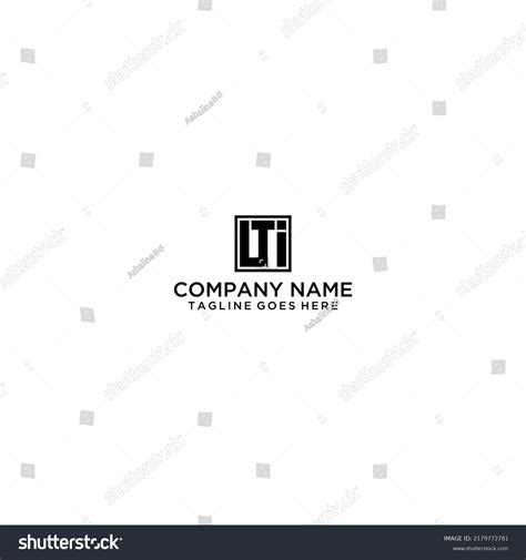 Lti Initial Logo Sign Design Stock Vector Royalty Free 2179772781