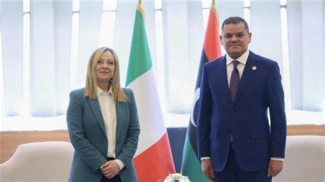 الدبيبة ورئيسة وزراء إيطاليا يبحثان دعم مناطق الإعصار بليبيا