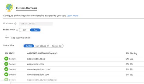 Azure Website 301 Redirect Where Do I Put It Stack Overflow