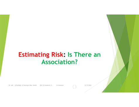 Estimating Risk In Epidemiology Relative And Absolute Risk