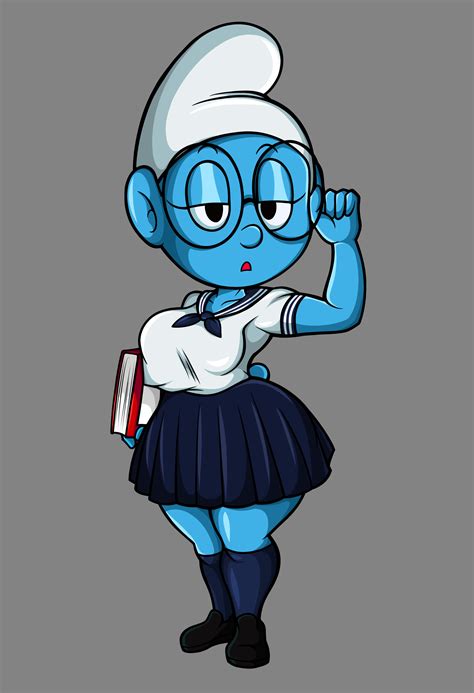 Smurf With Anime Uniform Lol By Mrdrezq On Newgrounds