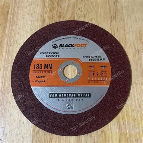 Jual BLACKFOOT Mata Potong Batu Gerinda Besi 7 Inch Gurinda Cutting