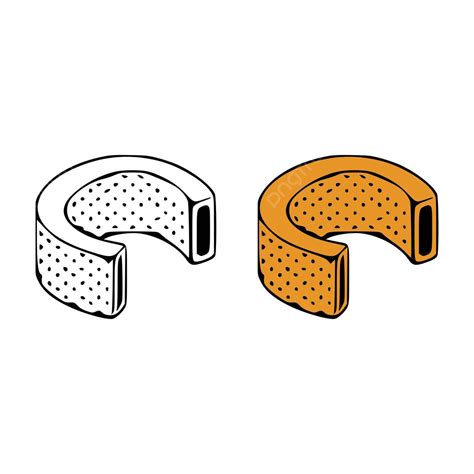 Ilustrasi Vektor Doodle Huruf Isometrik C Pada Latar Belakang Putih Dengan Huruf Clip Art Vektor