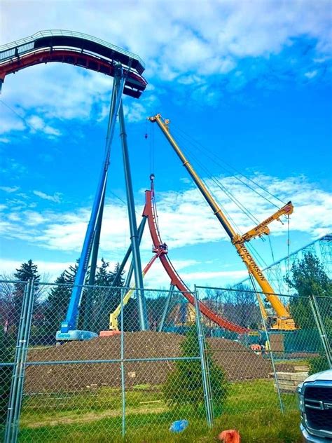 Theme Park Insanity On Linkedin Ironmenace Dorneypark Construction