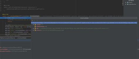 the ip address of the candidate that you received through the