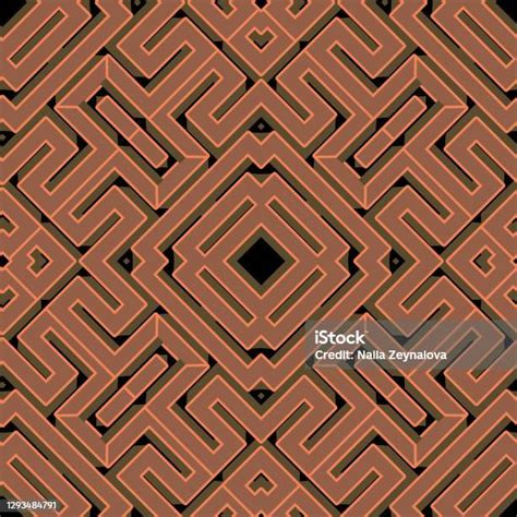 그리스 미로 미로 매끄러운 패턴 부족 추상 배경을 반복합니다 그리스 어 키 Meanders 민족 스타일 3d 장식 기하학적 화려한 현대 대칭 디자인 구조화 된 기하학적 배경