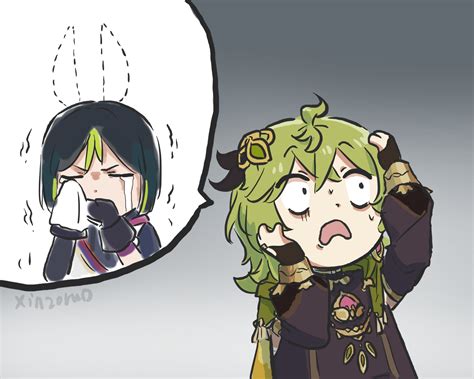 Tighnari And Collei Genshin Impact Drawn By Xinzoruo Danbooru