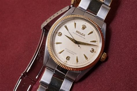 ロレックス OYSTER PERPETUAL Ref-6567 YGxSS Honeycomb Dial（RO-161／1956年 ...