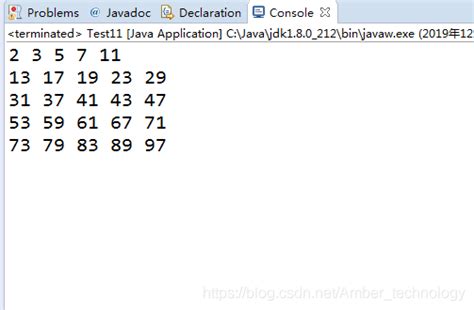 Java练习 输出100以内的质数java打印出100以内的质数一行显示5个质数是只能被1跟自身整除的数1不是质 Csdn博客