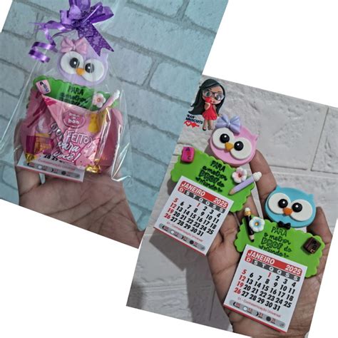 Mines Calendários Para Professores Em Biscuit Elo7