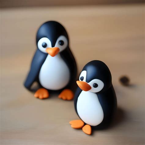 Free Polymer Clay Tutorials Penguin Figurine Diy