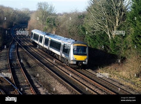 Chiltern Railways Class 168 Diesel Train Approaching Hatton Station