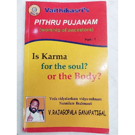 Pithru Pujanam Worship Of Ancestors Pitru Part 1 3 English Book