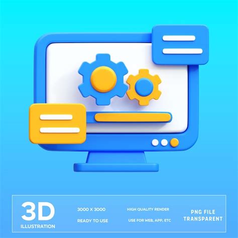 Premium Psd Psd Configuration 3d Illustration