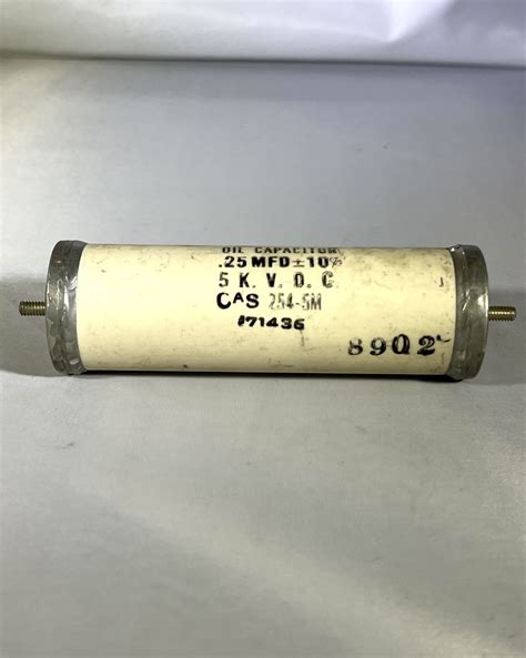 Cas254 5m 25 Uf 5000 Vdc Capacitor Capacitor Industries