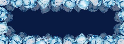 얼음 조각이 있는 수채화 프레임 고립된 배경에 손으로 그림을 그리는 클립아트 디자이너 장식 엽서 포장지 스크랩북 표지 초대장