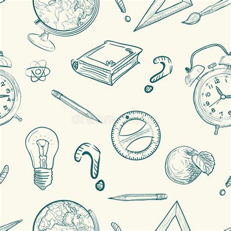 School Pattern Sketch Stock Illustrations 36745 School Pattern