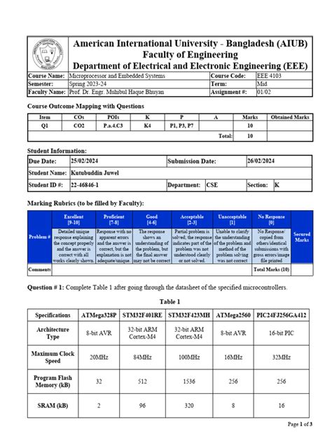 Assignment 1m Mes Spring 2023 24 Pdf Computer Engineering