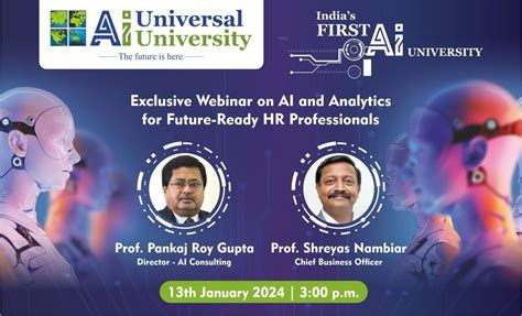 Jayshree Hande On Linkedin Exclusive Webinar On Ai And Analytics For Future Ready Hr Professionals