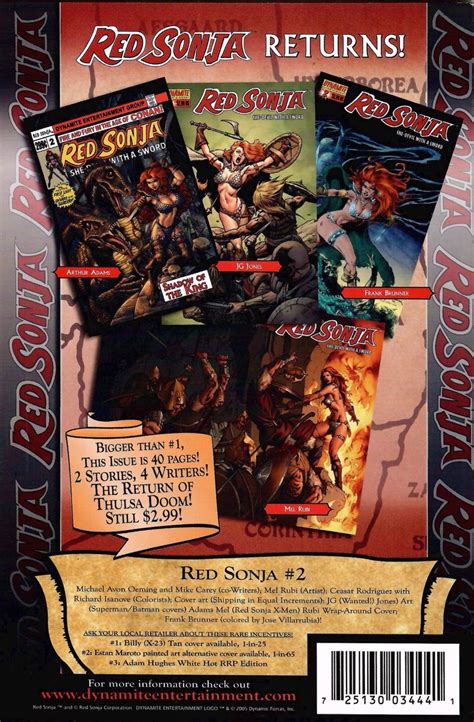 Red Sonja She Devil With A Sword 1 Alex Ross Cover E 2005 New