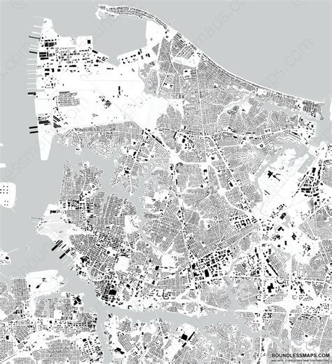Norfolk Figure Ground Vector Map Boundless Maps Map Vector Figure Ground Vector