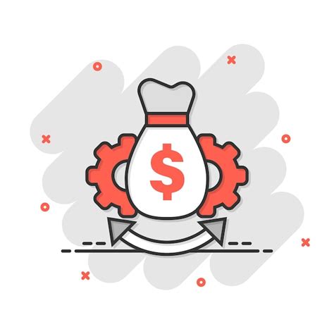 Premium Vector Money Optimization Icon In Comic Style Gear Effective