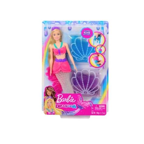 Barbie Toys Barbie Dreamtopia Slime Mermaid Doll 2 Slime Packets