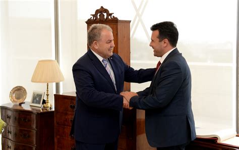 Средба на премиерот Зоран Заев со Претседателот на парламентот на Малта Анџело Фаруџиа Силна