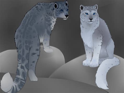 Mistystar And Stonefur As Snow Leopards Warrior Cats