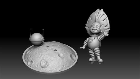 Stl File Незнайка на Луне 👾 Obj ・3d Printer Model To Download・cults