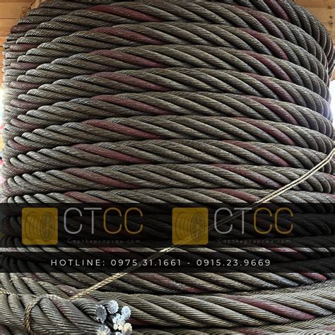 Cáp Chịu Lực Phi 36 Cấu Trúc 6x36 Lõi Thép Hàn Quốc Giá Rẻ