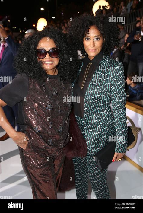 Diana Ross Left And Tracee Ellis Ross Arrive At The Los Angeles