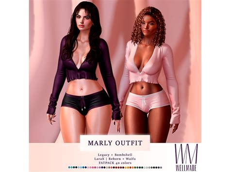 Second Life Marketplace Wellmade Marly Outfit