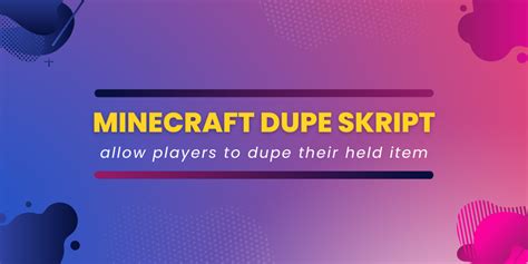 Minecraft Dupe Skript Builtbybit