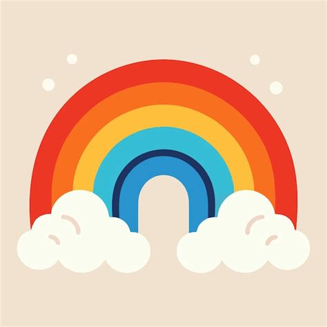 Premium Vector Simple Rainbow Design Vector