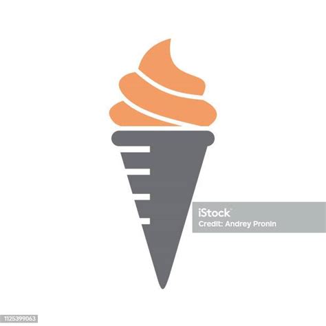 그래픽 및 웹 디자인 현대 간단한 벡터 기호에 대 한 흰색 배경에 아이스크림 아이콘입니다 인터넷 개념입니다 웹사이트 디자인 웹 버튼 또는 모바일 애플 리 케이 션에 대 한