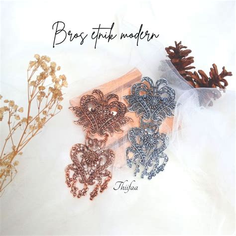 Jual Bros Kebaya Kutu Baru Mewah Bross Kebaya Bali Modern Premium Susun